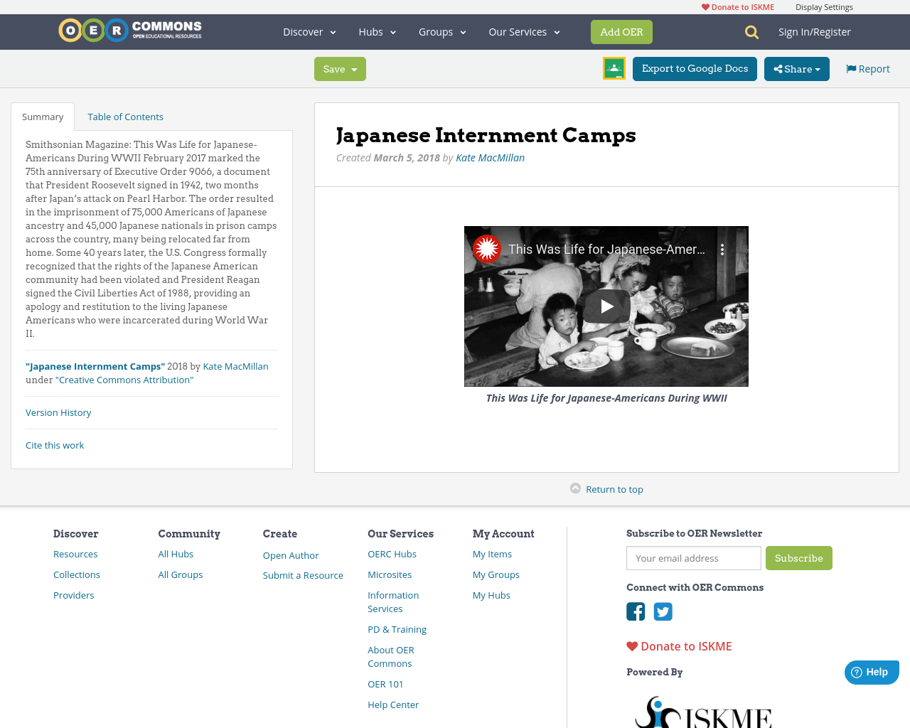 Japanese Internment Camps | OER Commons
