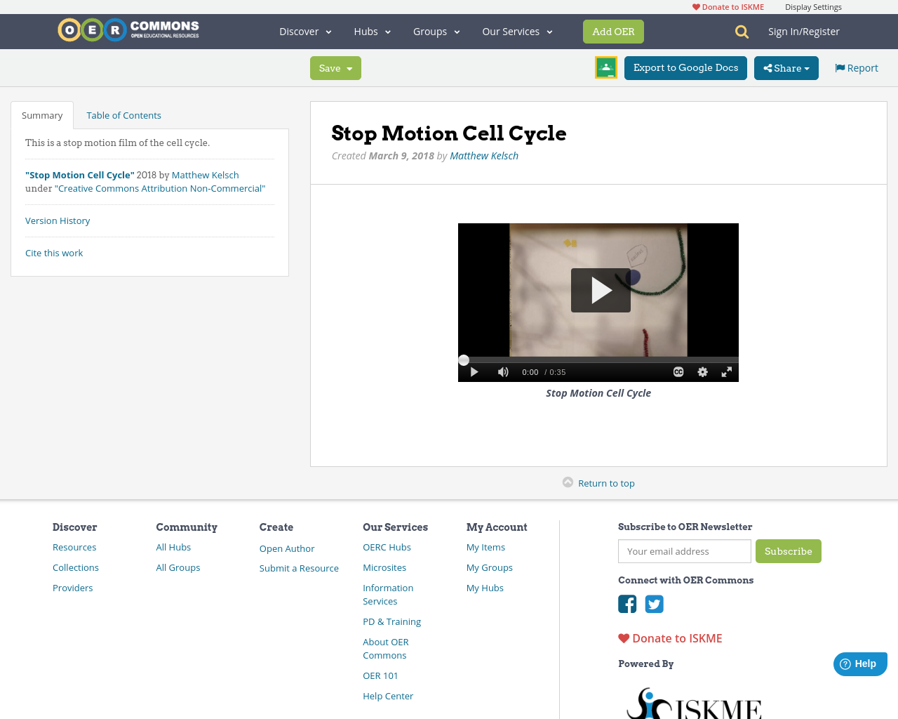 Stop Motion Cell Cycle | OER Commons