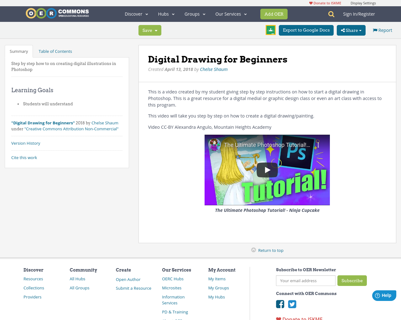 Digital Drawing For Beginners OER Commons