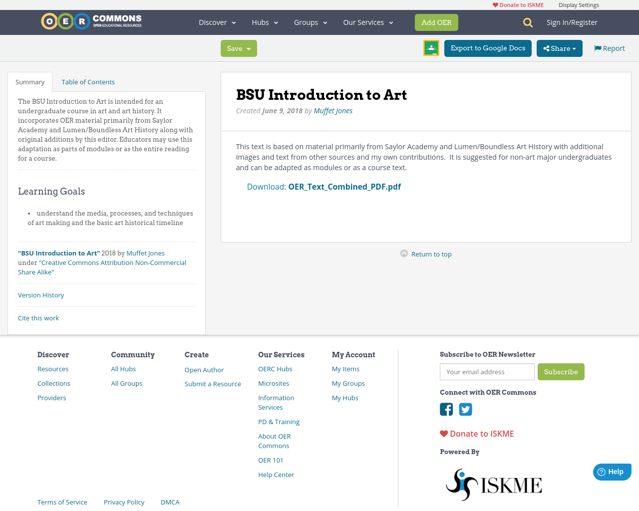 BSU Introduction to Art | OER Commons