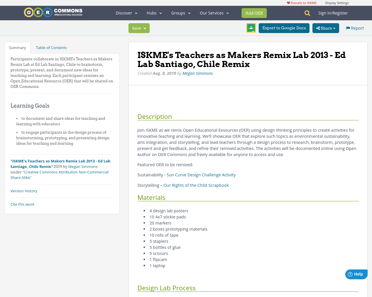 ISKME's Teachers as Makers Remix Lab 2013 - Ed Lab Santiago, Chile ...