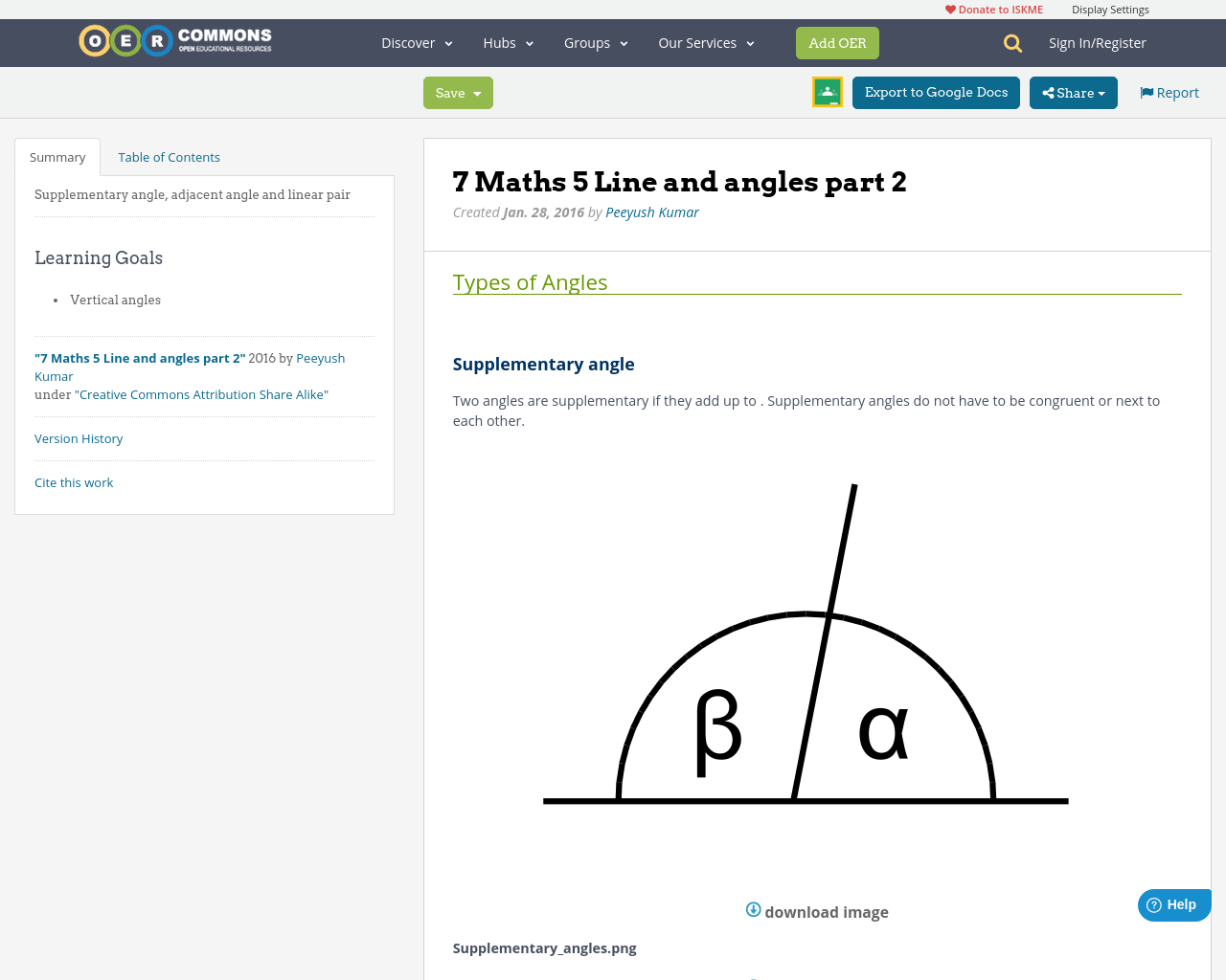 7 Maths 5 Line and angles part 2 | OER Commons