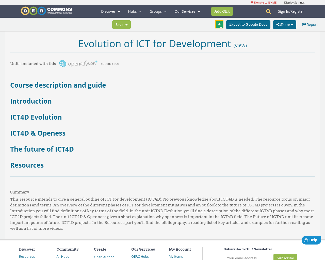 Evolution of ICT for Development | OER Commons