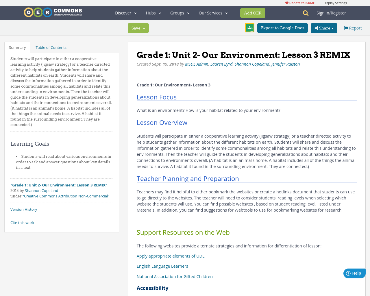 Grade 1 Unit 2 Our Environment Lesson 3 REMIX OER Commons grade-1-unit-2-our-environment-lesson-3-remix-oer-commons