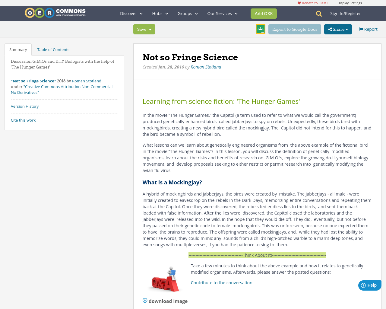 Not so Fringe Science | OER Commons