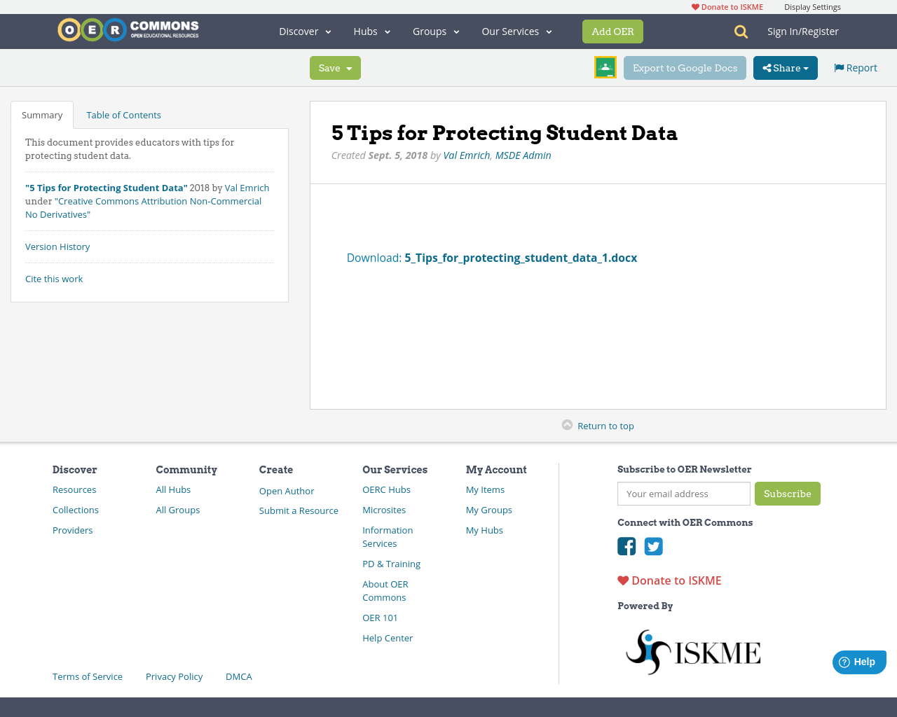 5 Tips for Protecting Student Data | OER Commons