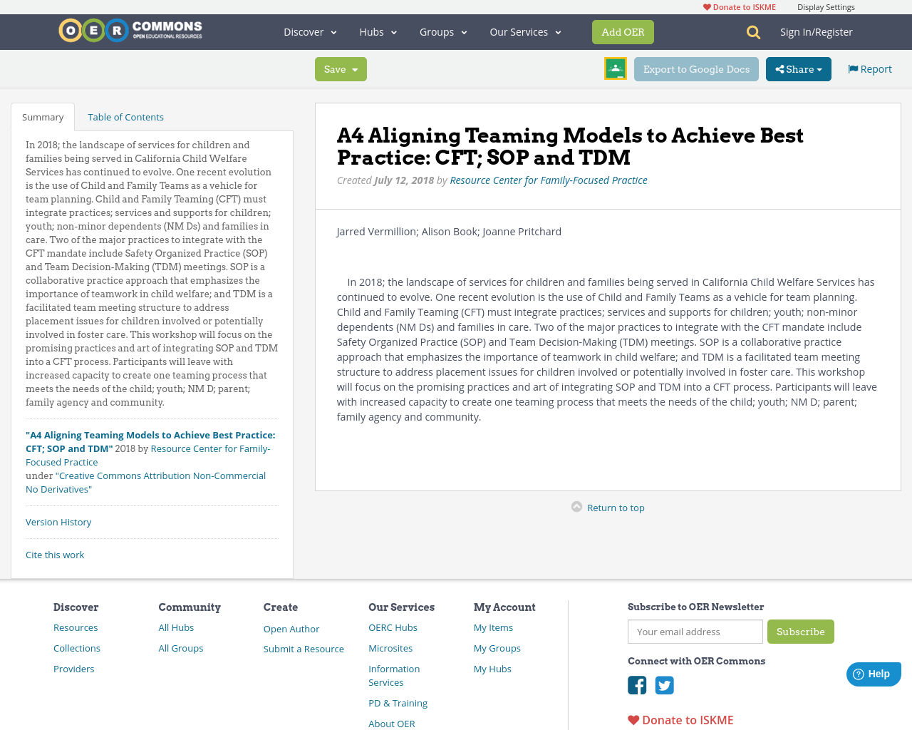 A4 Aligning Teaming Models to Achieve Best Practice: CFT; SOP and TDM ...