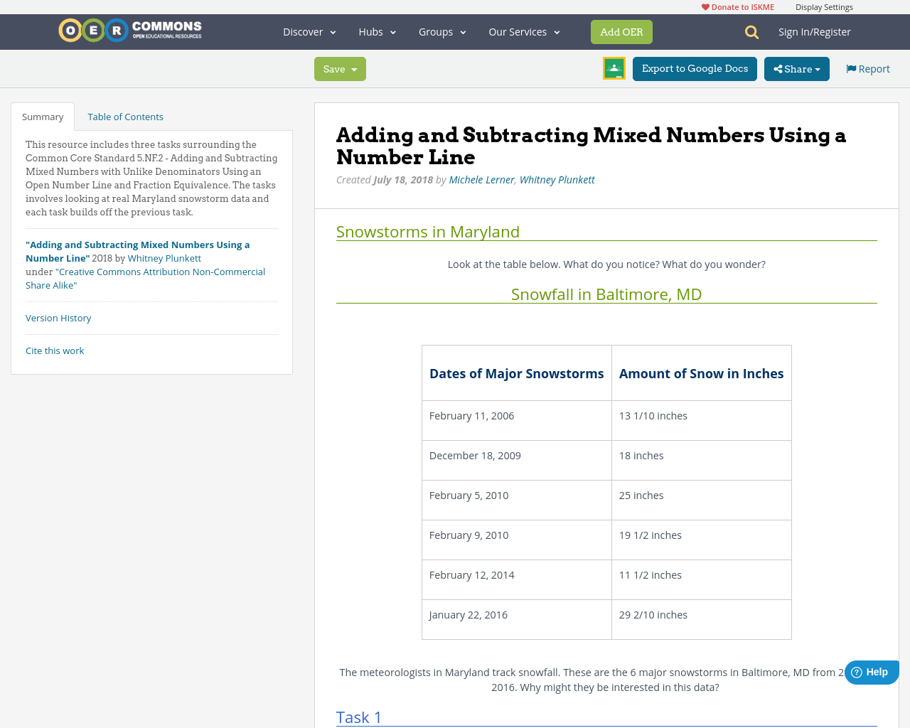 Adding And Subtracting Mixed Numbers Using A Number Line OER Commons