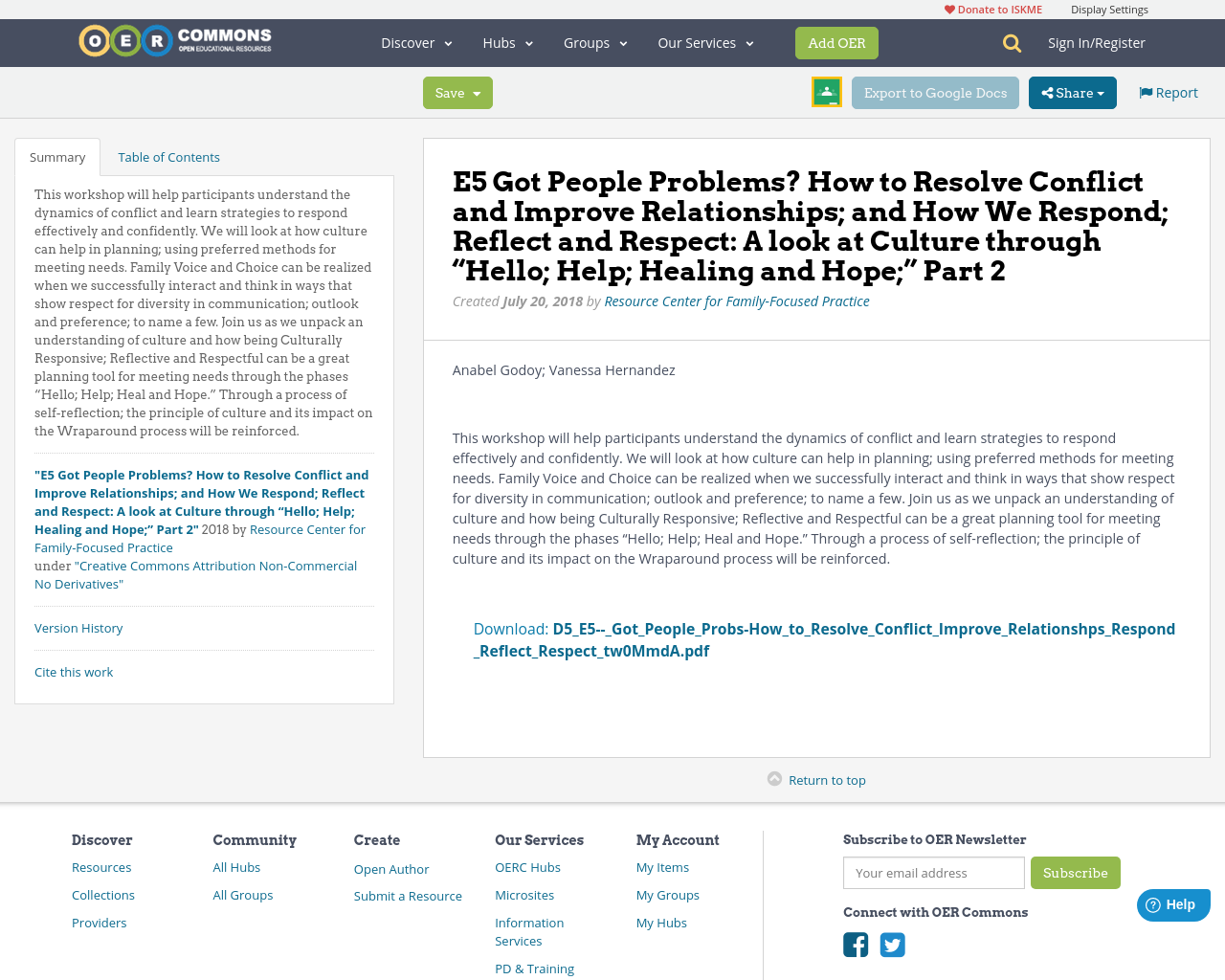 E5 Got People Problems? How to Resolve Conflict and Improve ...