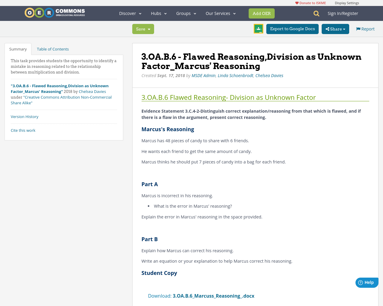 3.OA.B.6 - Flawed Reasoning,Division as Unknown Factor_Marcus ...