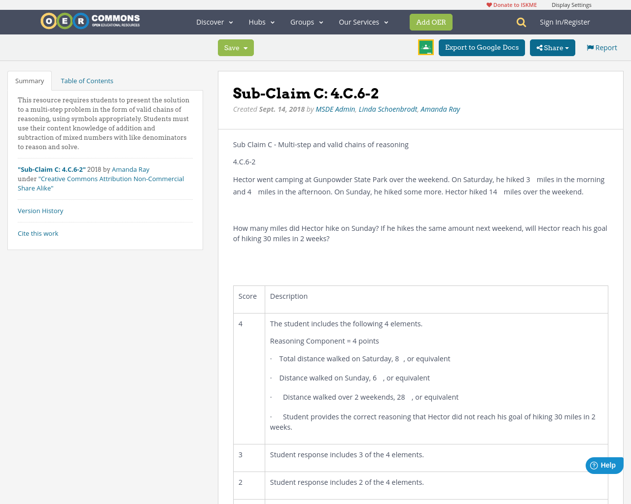 Sub-Claim C: 4.C.6-2 | OER Commons