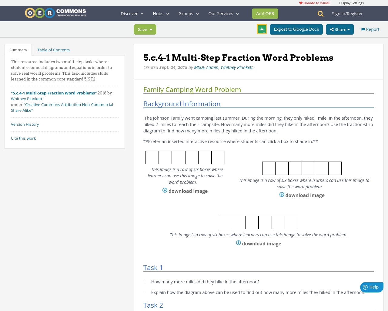 5 c 4 1 Multi Step Fraction Word Problems OER Commons