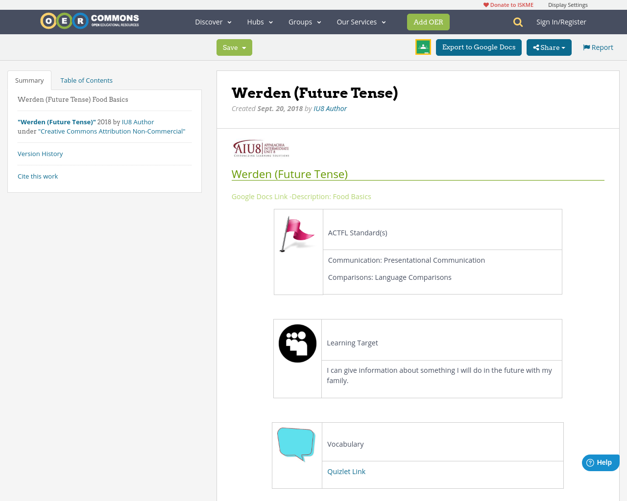 Werden (Future Tense) | OER Commons