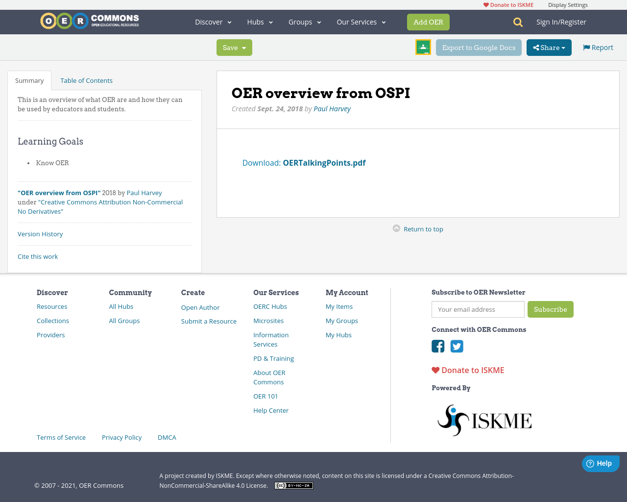 OER overview from OSPI | OER Commons