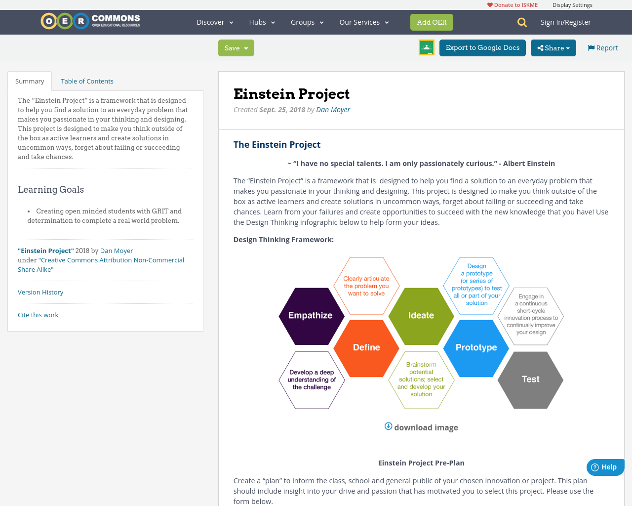 Einstein Project Oer Commons
