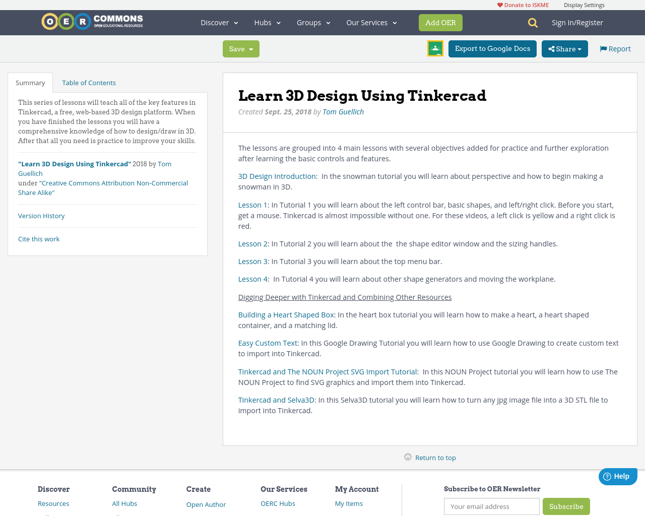 Learn 3D Design Using Tinkercad | OER Commons