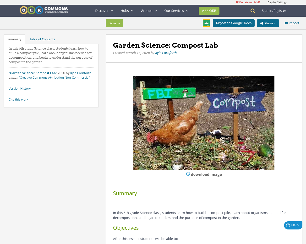 Garden Science: Compost Lab | OER Commons