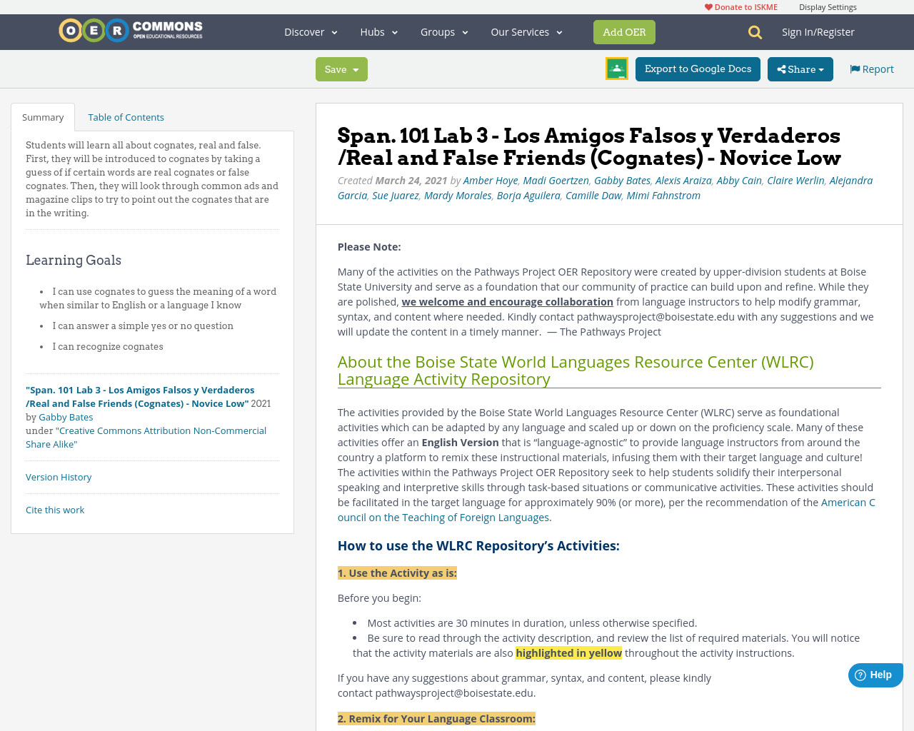 Spanish Level 1, Activity 03: Los Amigos Falsos y Verdaderos / Real and ...