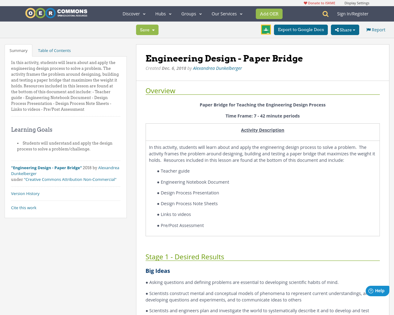 Engineering Design - Paper Bridge | OER Commons