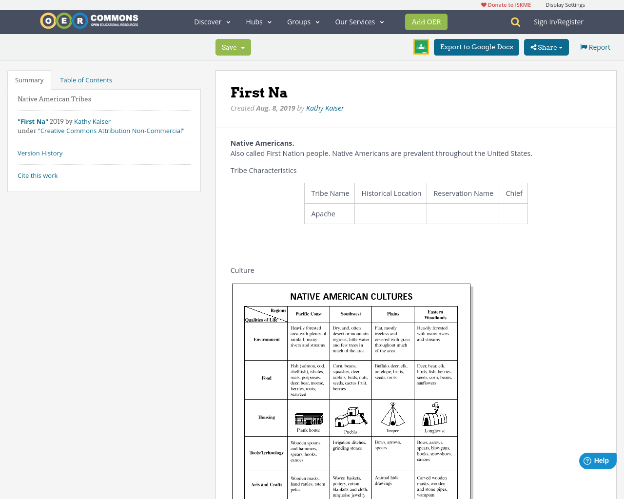 First Na | OER Commons