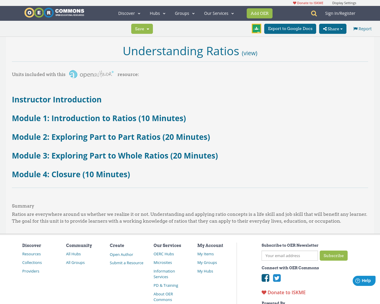Understanding Ratios | OER Commons