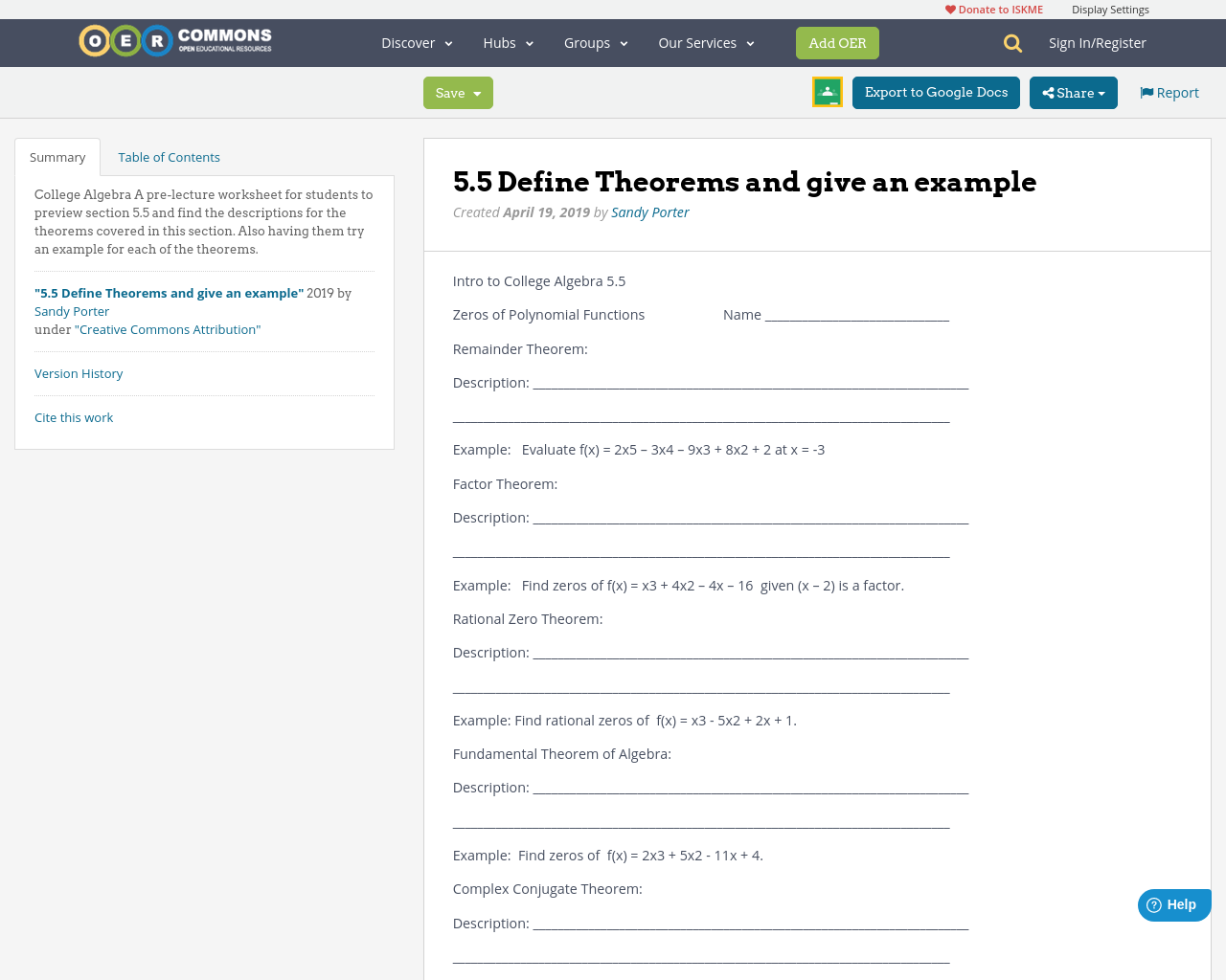 5 5 Define Theorems And Give An Example OER Commons