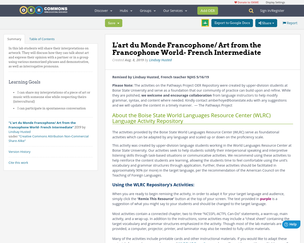 L'art du Monde Francophone/ Art from the Francophone World- French ...