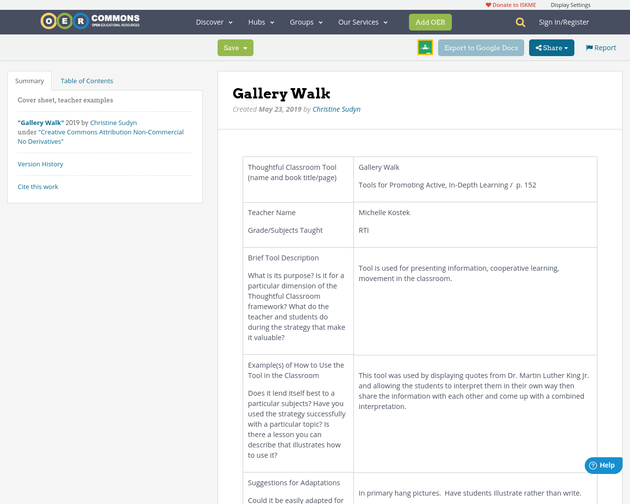 Gallery Walk | OER Commons