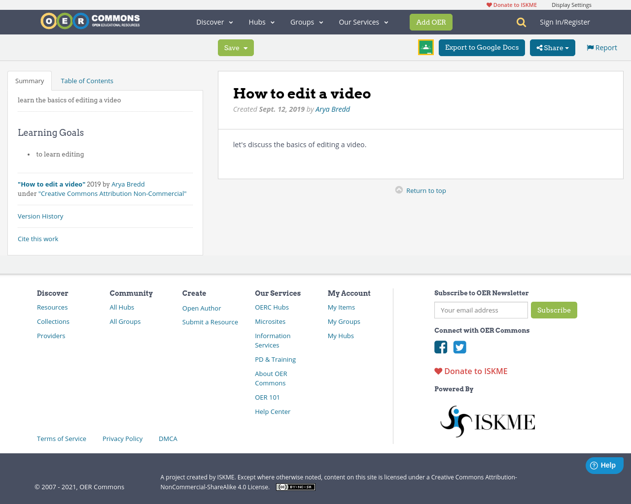 How To Edit A Video OER Commons