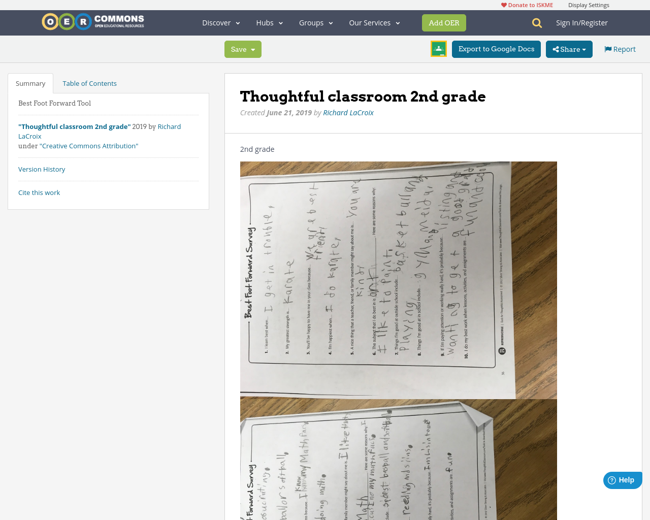 Thoughtful classroom 2nd grade | OER Commons