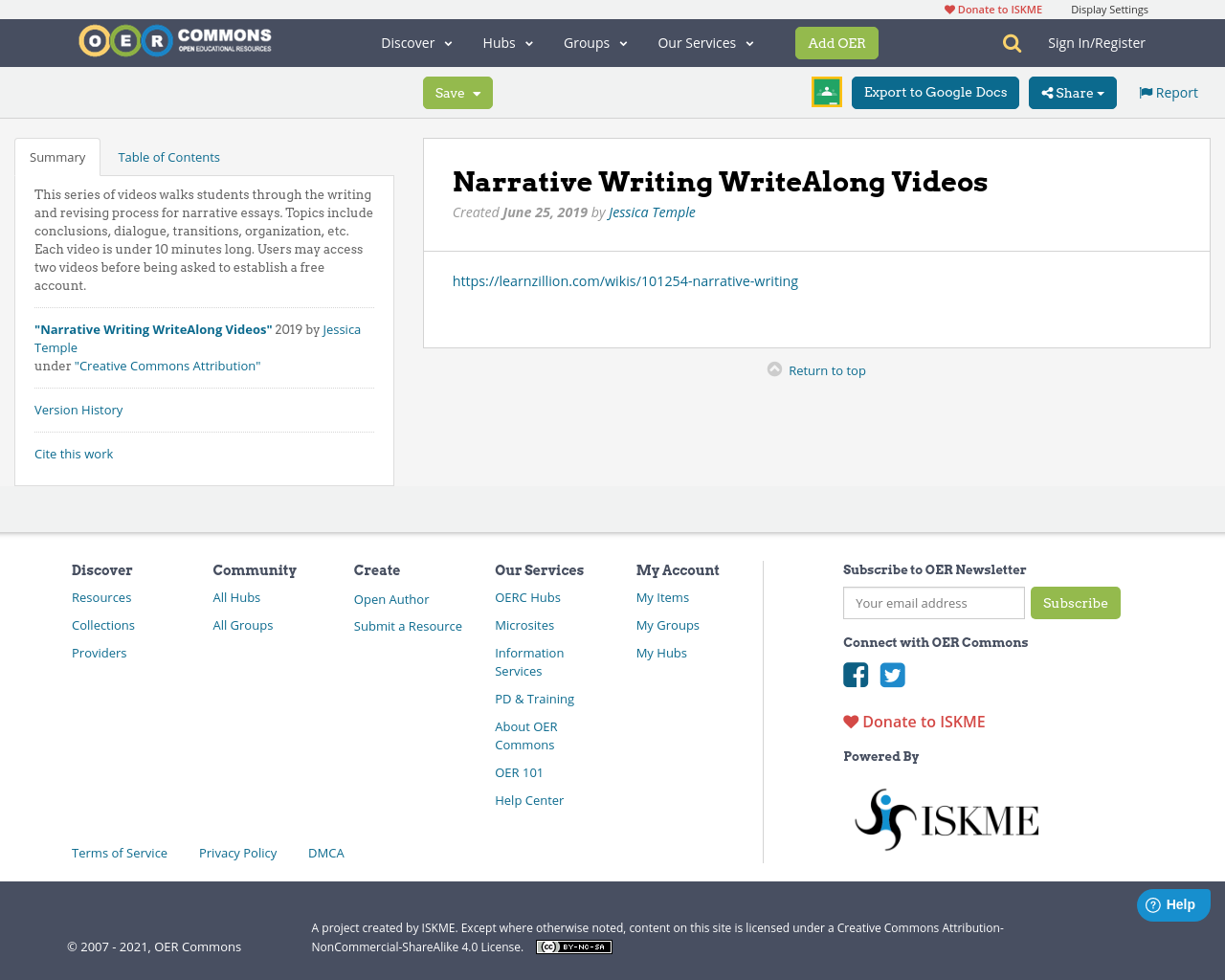 Narrative Writing WriteAlong Videos | OER Commons