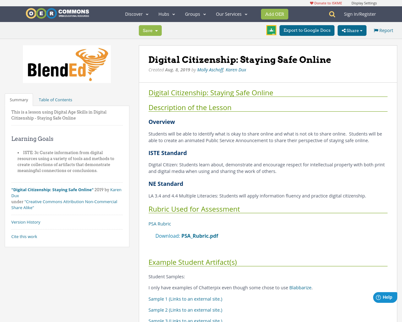 Digital Citizenship: Staying Safe Online | OER Commons