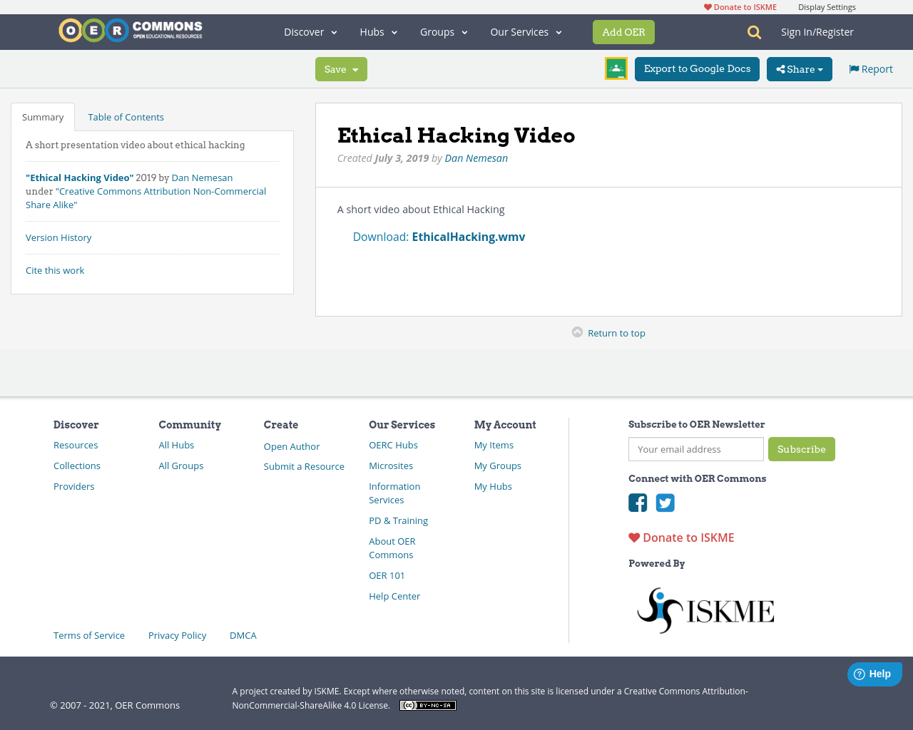 Ethical Hacking Video | OER Commons