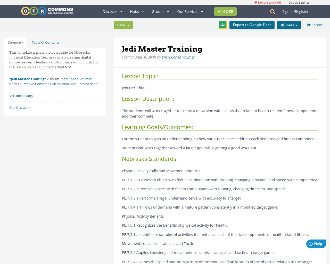 Jedi Master Training | OER Commons