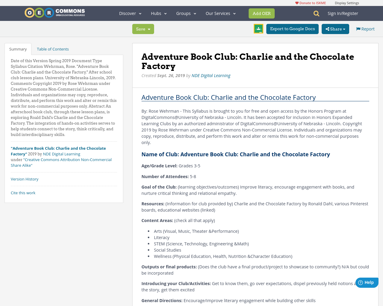 Adventure Book Club: Charlie and the Chocolate Factory | OER Commons