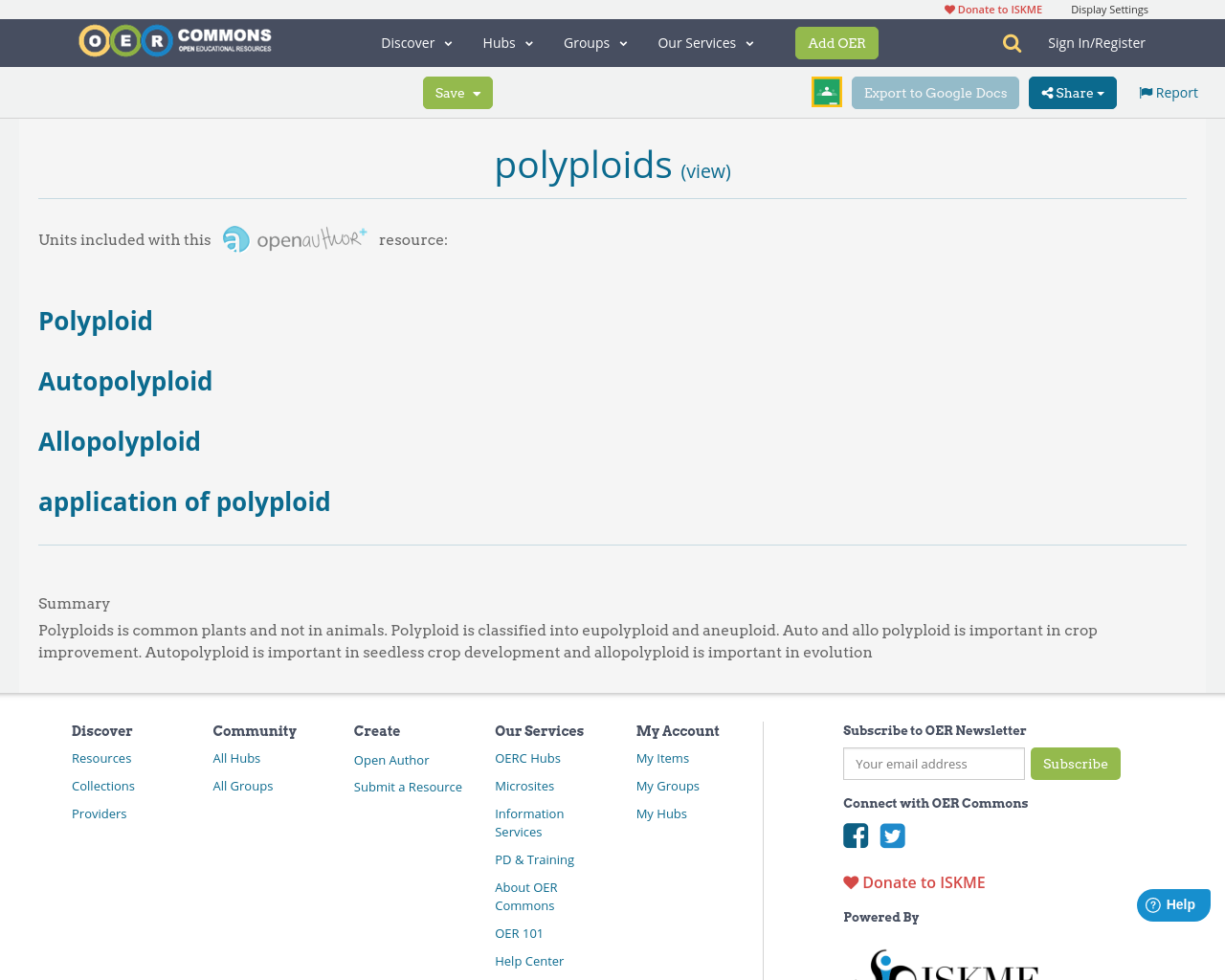 polyploids | OER Commons