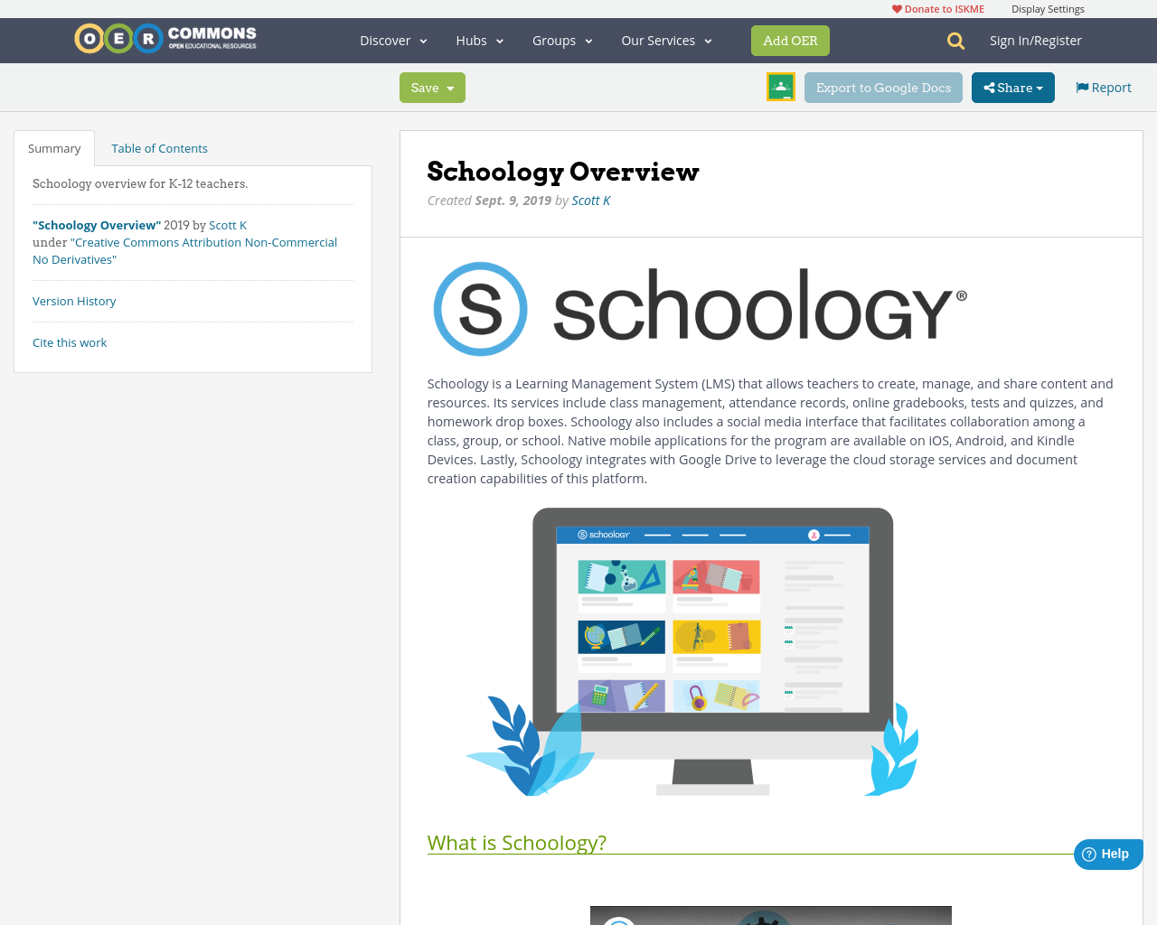 Schoology Overview | OER Commons