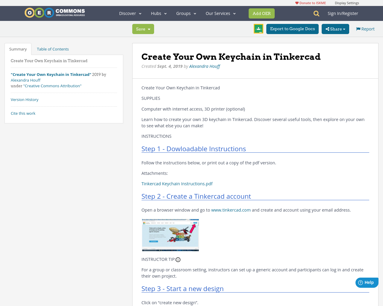 Create Your Own Keychain in Tinkercad | OER Commons