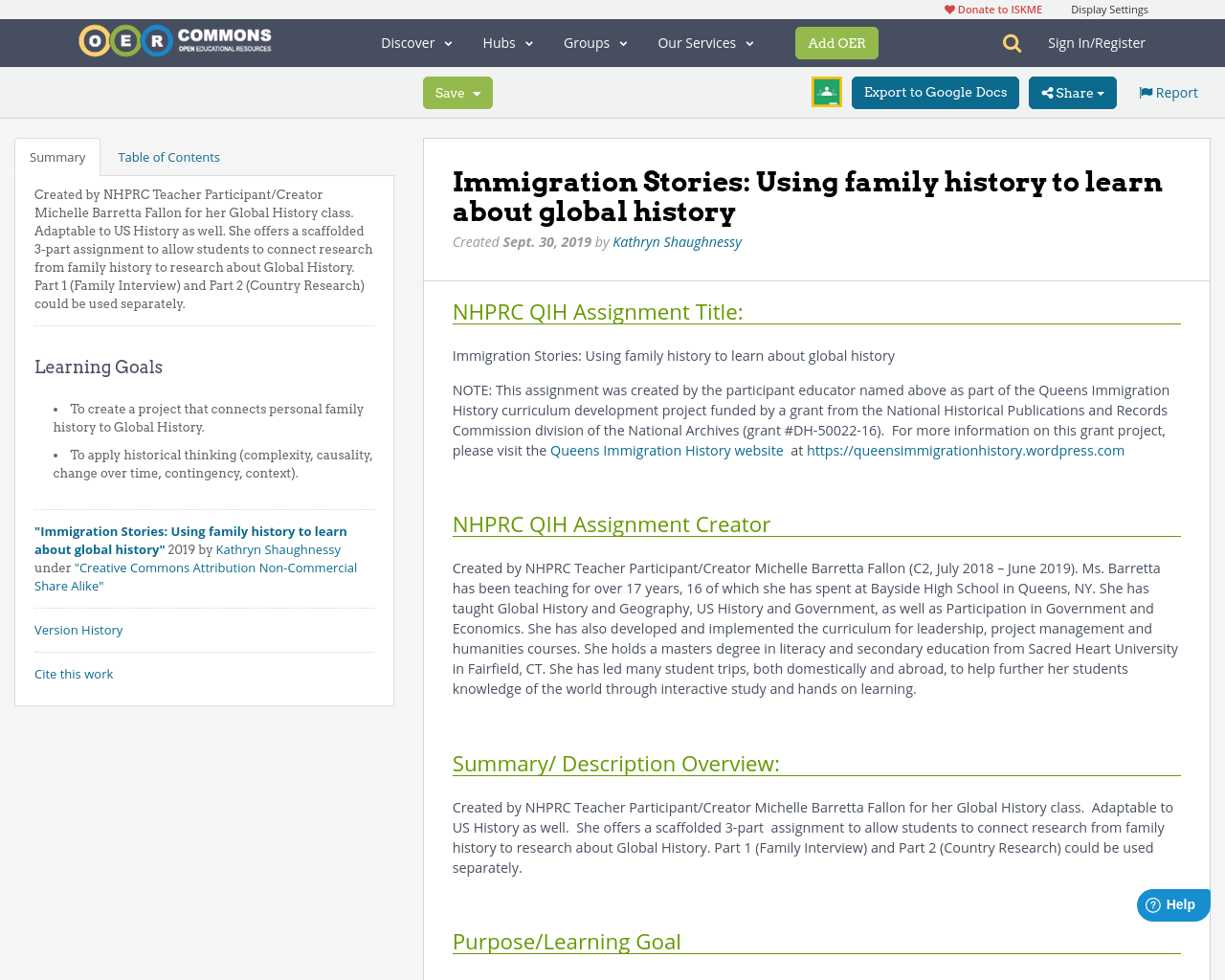 Immigration Stories: Using family history to learn about global history ...
