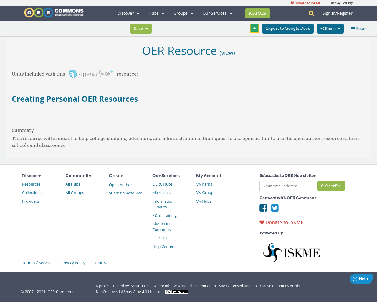 Oer Resource Oer Commons