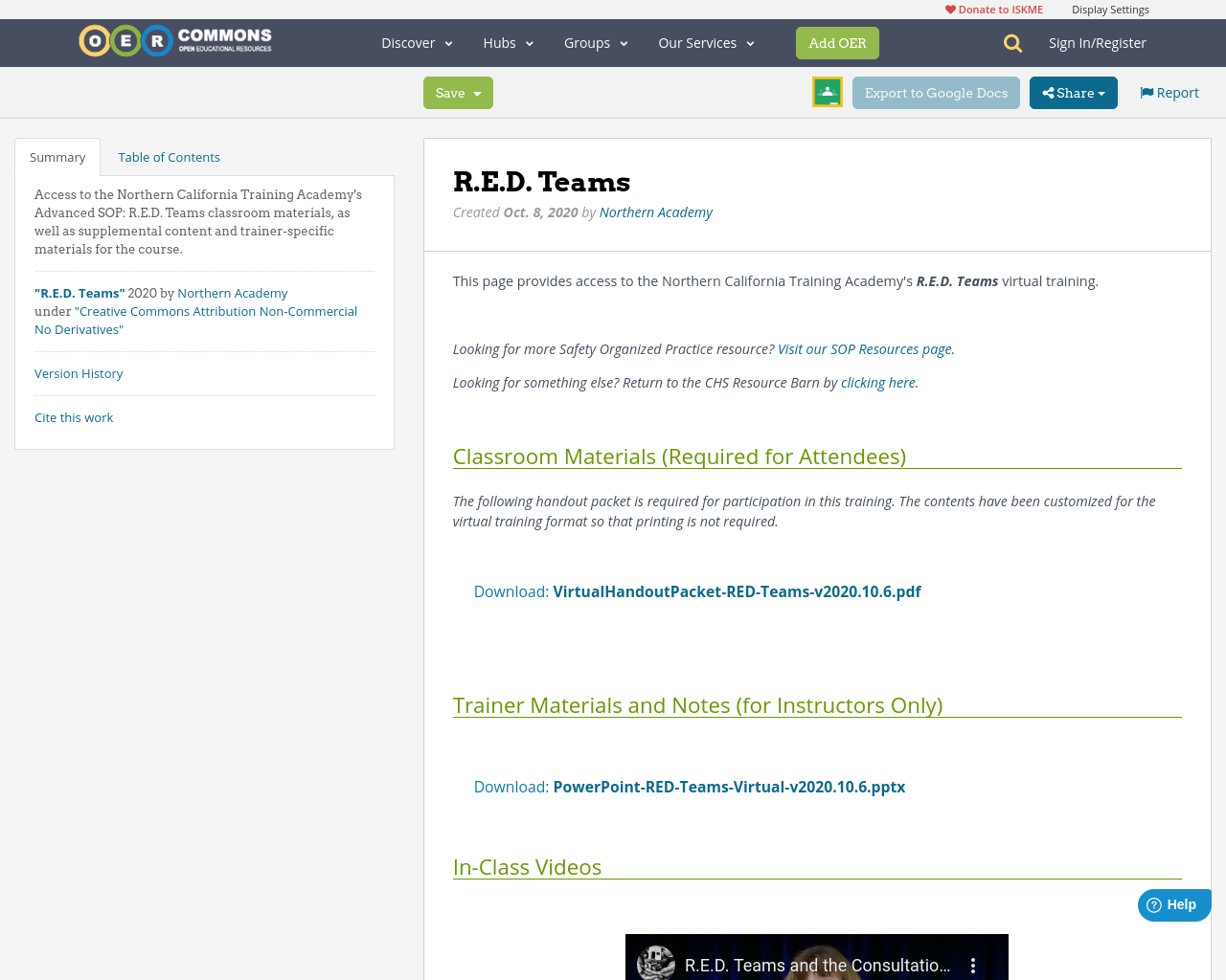 Introduction to RED Teams | OER Commons