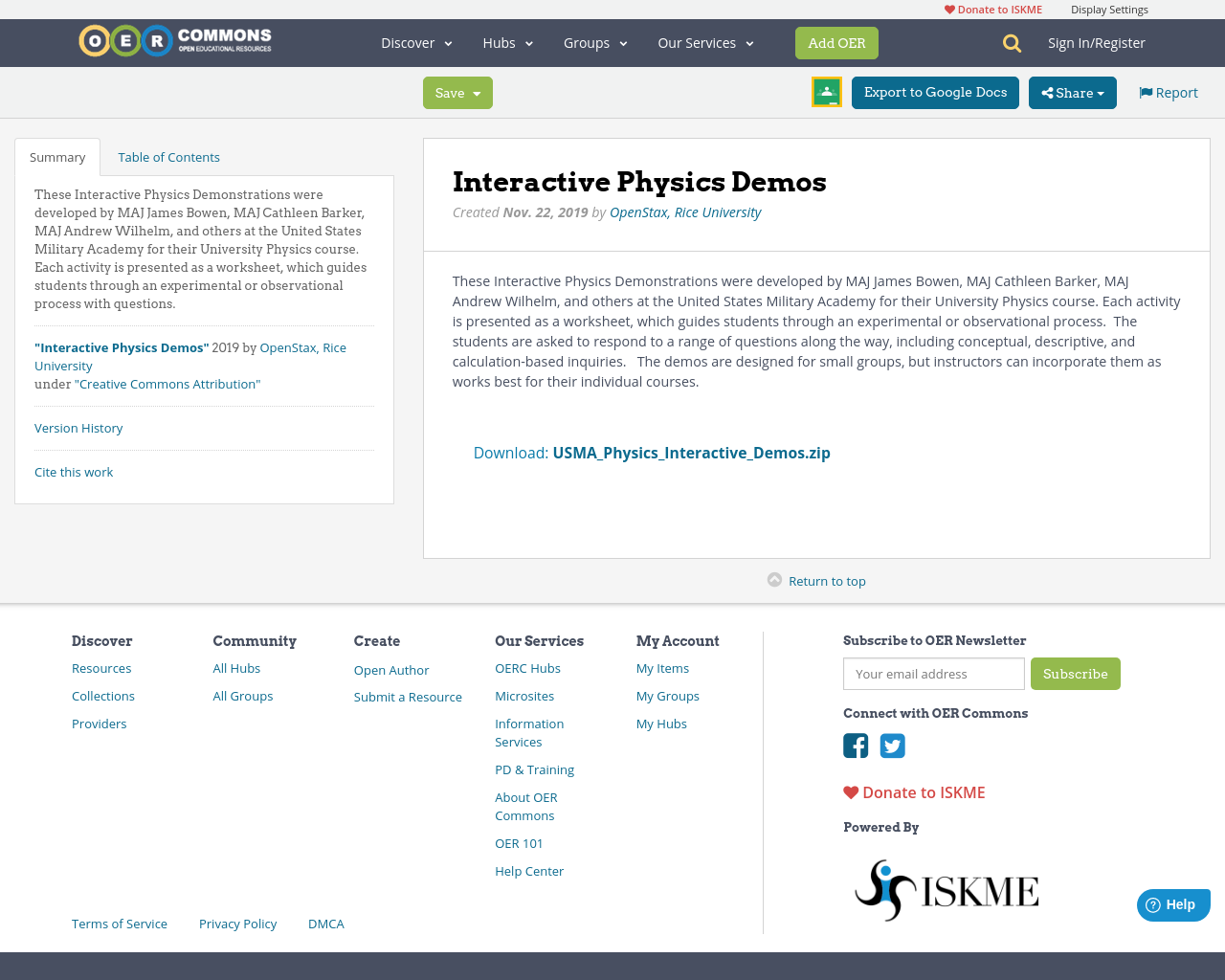 Interactive Physics Demos | OER Commons