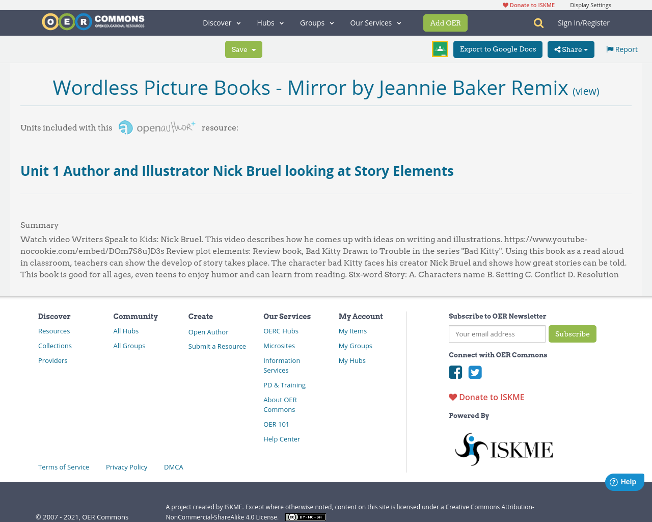 Wordless Picture Books - Mirror by Jeannie Baker Remix | OER Commons