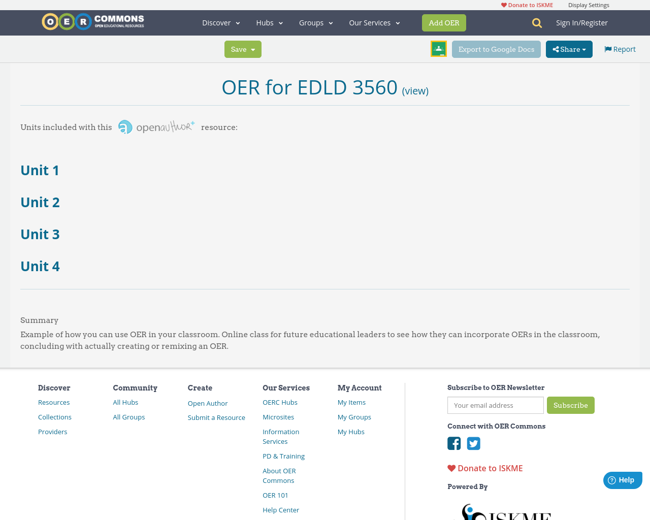 OER for EDLD 3560 | OER Commons