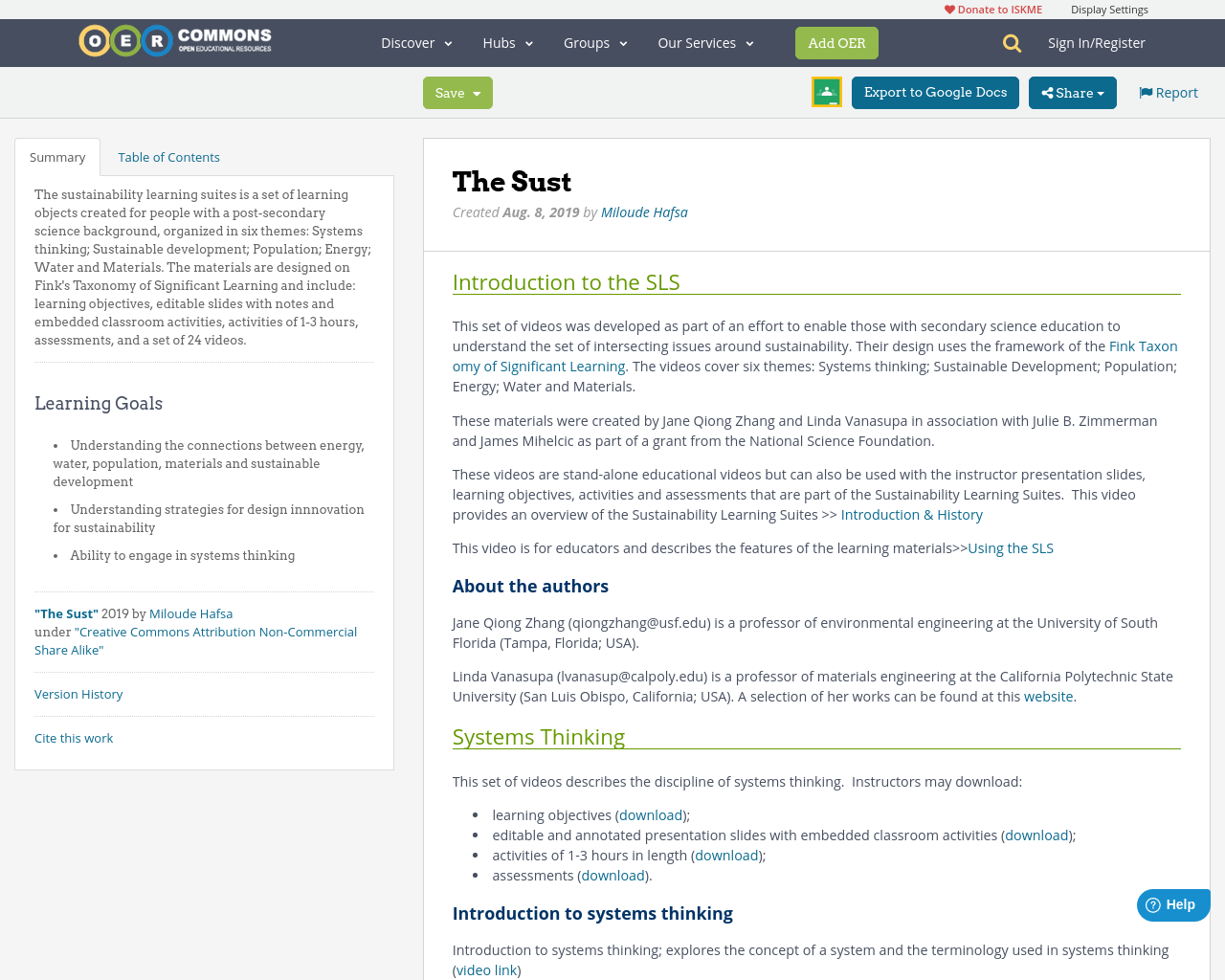 The Sust | OER Commons