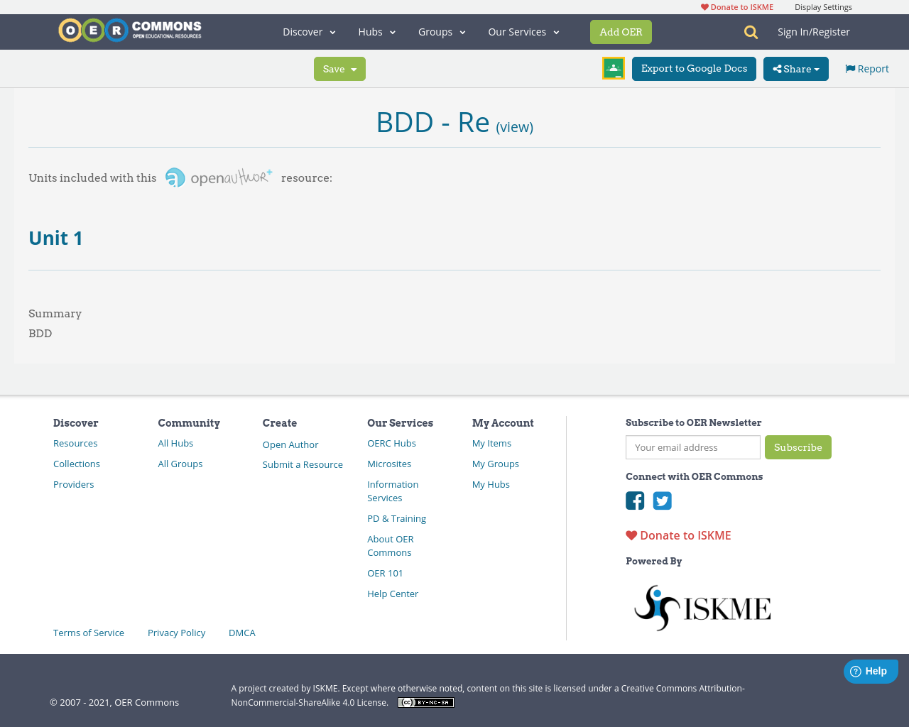 BDD - Re | OER Commons