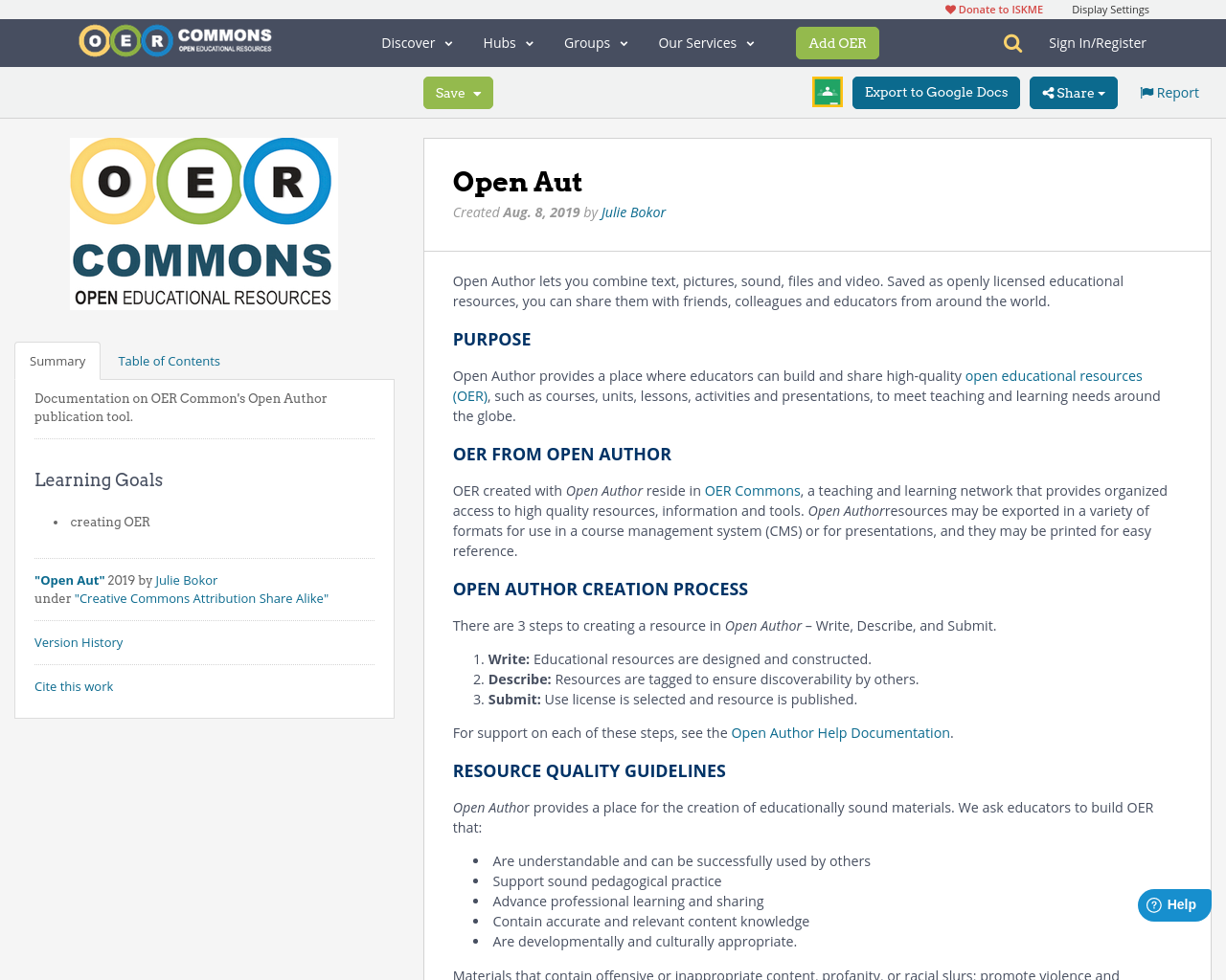 Open Aut | OER Commons
